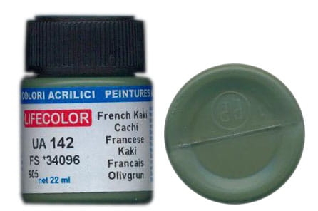 Farba LifeColor UA142 mimetic french kaki